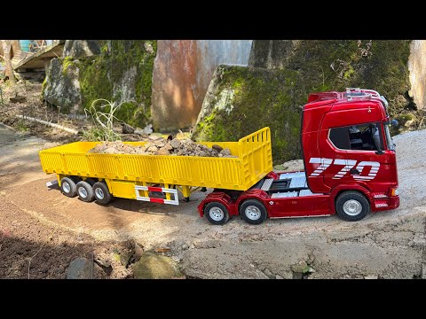 Aksi RC Truck Scania 550S - RC Huina 1501 Truck Scania - RC Huina Excavator
