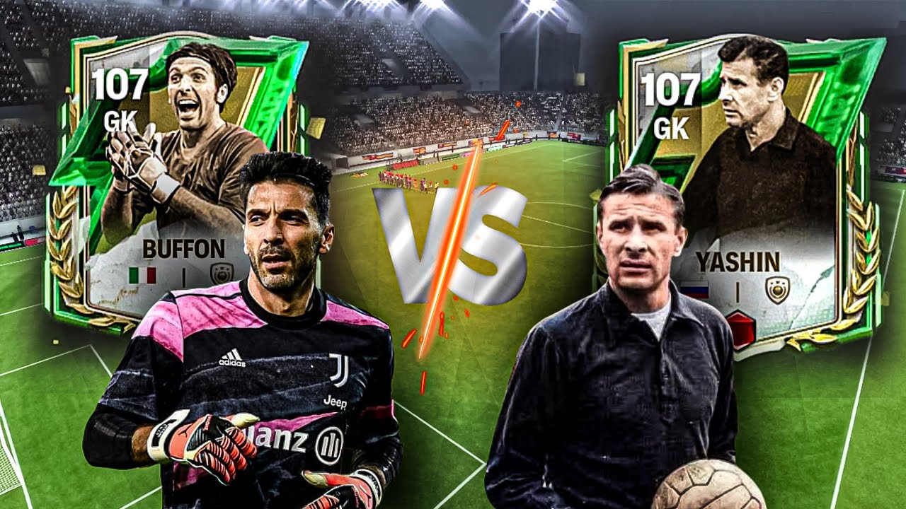 Gianluigi Buffon vs Lev Yashin gameplay review in fcmobile - YouTube