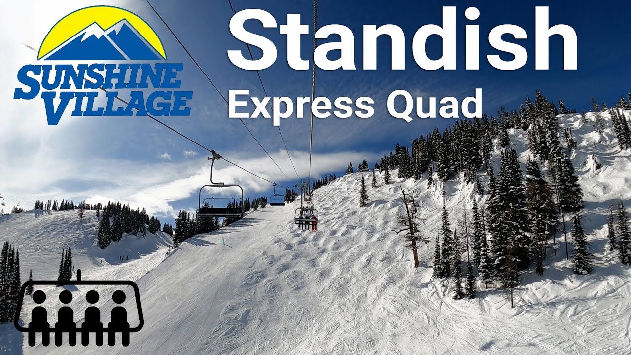 Banff Sunshine - Standish Express Quad - YouTube