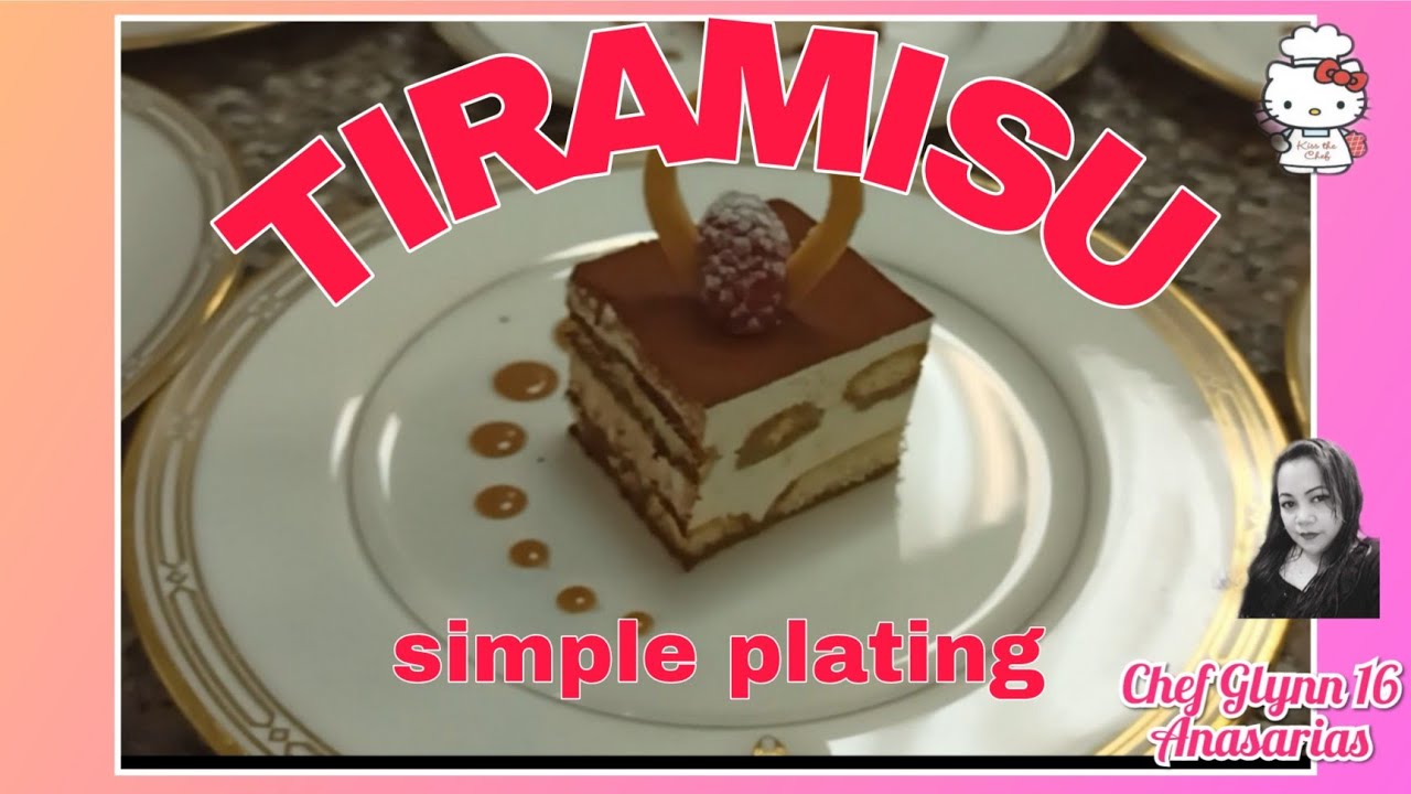 TIRAMISU PLATING SIMPLE AND ELEGANT #platingdessert #tiramisu # ...