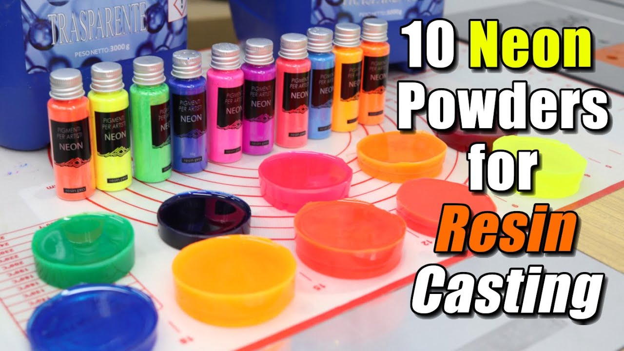 10 Neon Powders for Resin Casting You Need to See - YouTube