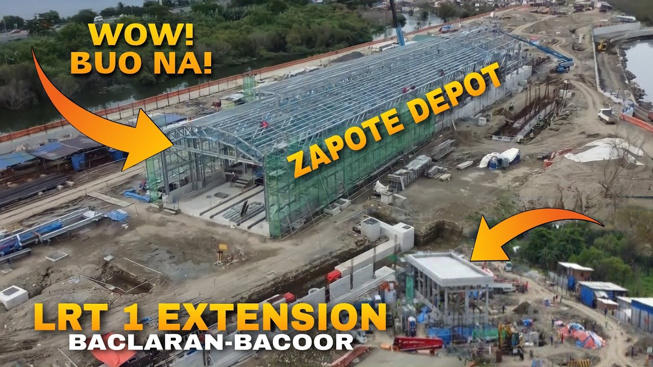 LRT 1 CAVITE EXTENSION UPDATE | ZAPOTE DEPOT | MAY 31, 2022 - YouTube
