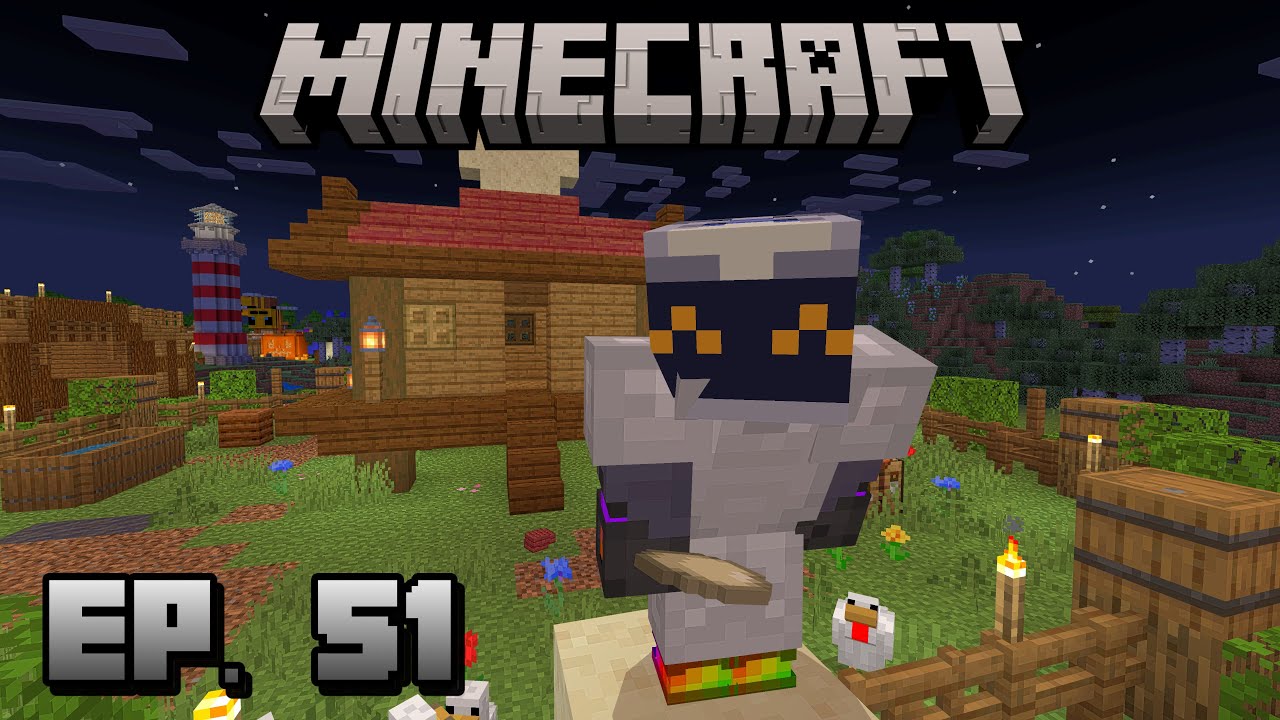 Minecraft PS5 Survival Ep. 51 - Building A Chicken Farm! - YouTube