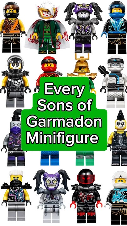 Every Lego Ninjago Sons of Garmadon Minifigure - YouTube