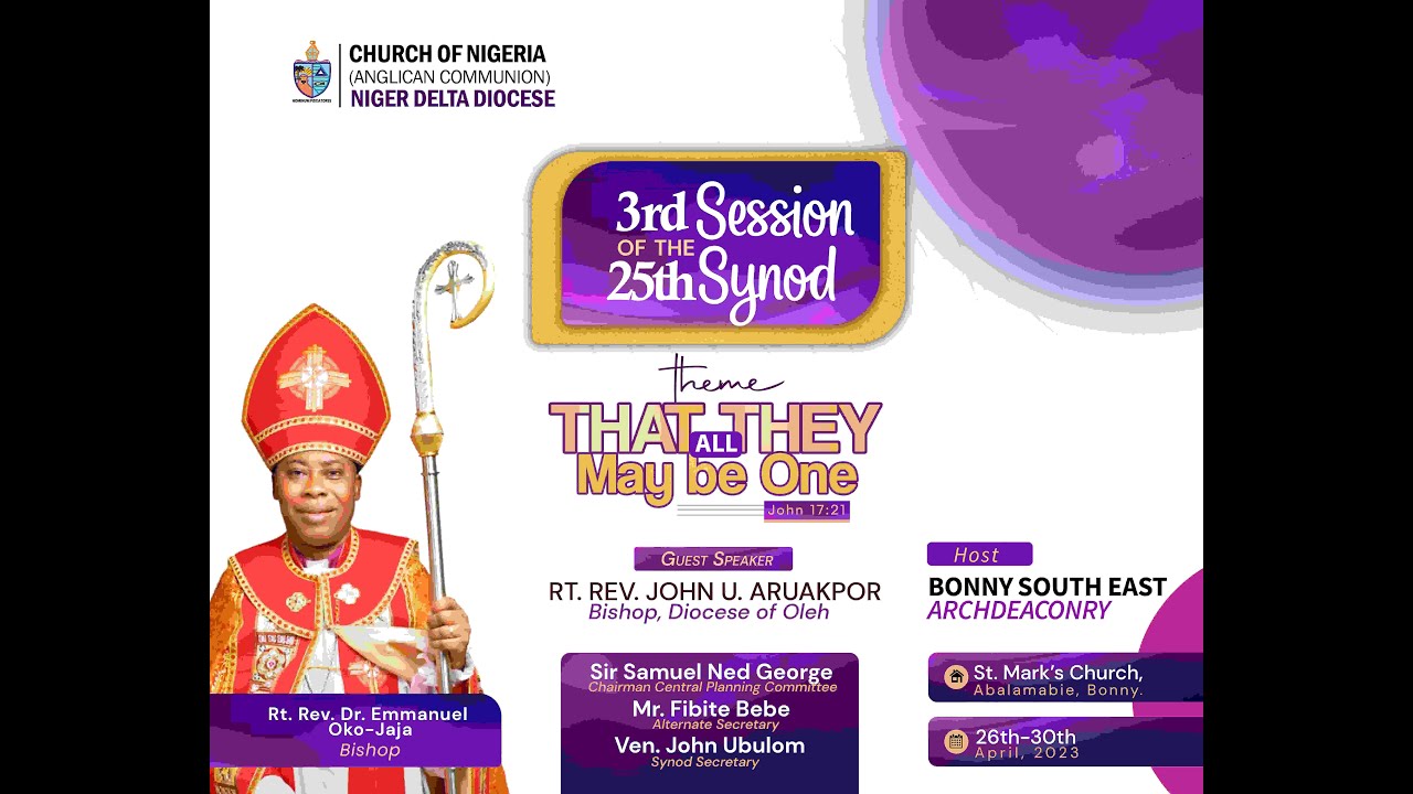 THIRD SESSION OF THE 25TH SYNOD 2023 - DAY 2 - YouTube