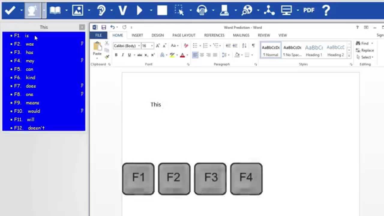 Read&Write for Windows Word Prediction Video Tour - YouTube