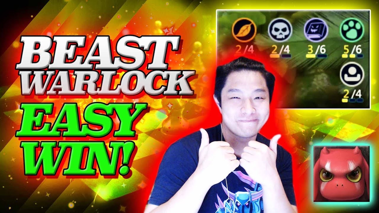 BEAST + WARLOCK BUILD! EASY TOP 3 GAMEPLAY • Auto Chess Mobile (Origin ...