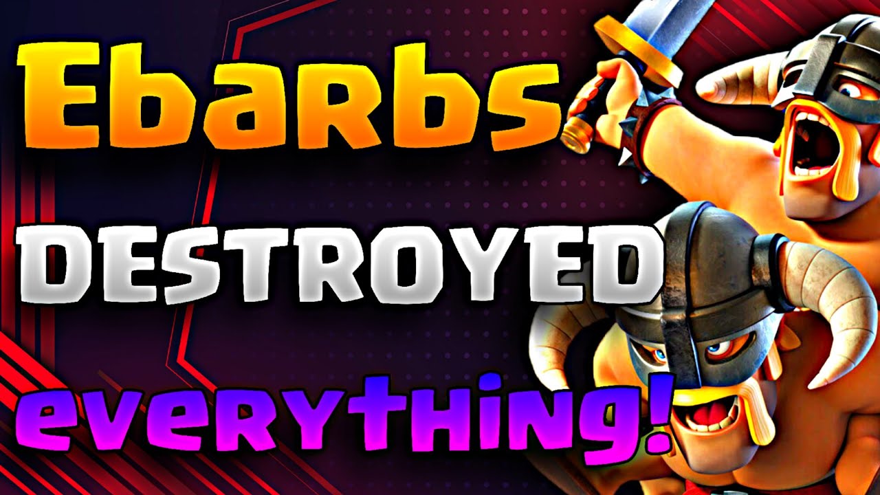 ELITE BARBARIAN CYCLE deck be like | EBARBs CYCLE deck clash royale ...