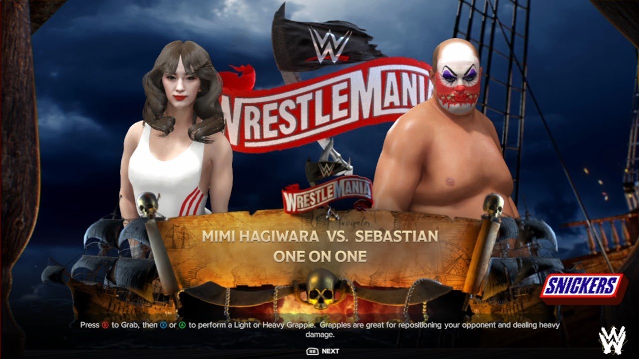 WWE 2K24 ミミ萩原 (全女) vs セバスチャン (Rumble Rose) Mimi Hagiwara vs Sebastian ...