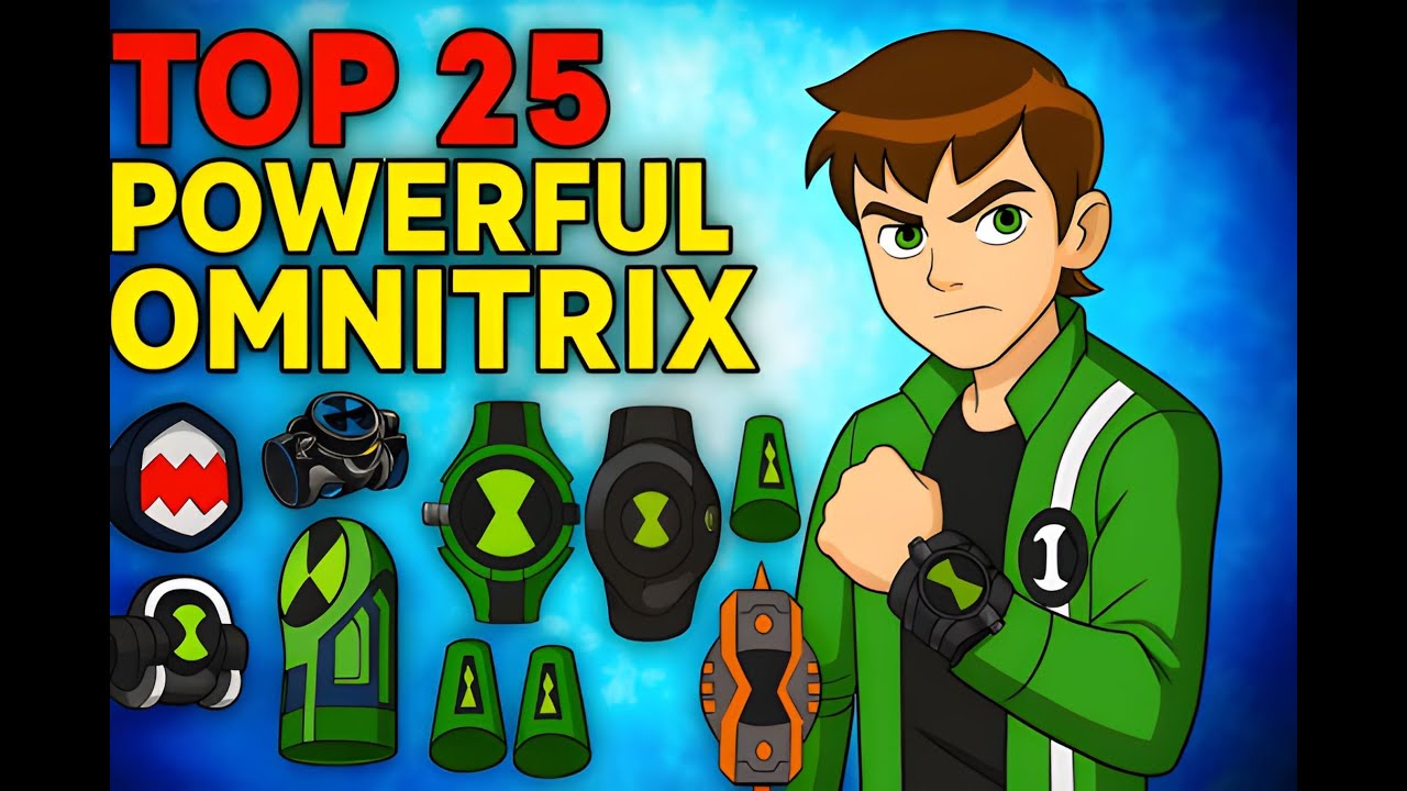 Top 25 Most Powerful Omnitrix Ranked | Ben 10 - YouTube