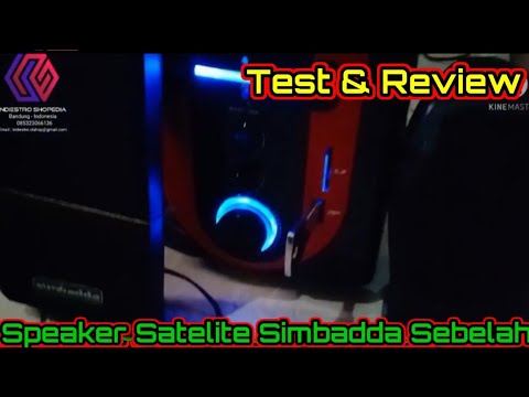 Test Speaker Pasif Satelite Simbadda & Dazumba Soket Kabel RCA Pakai ...