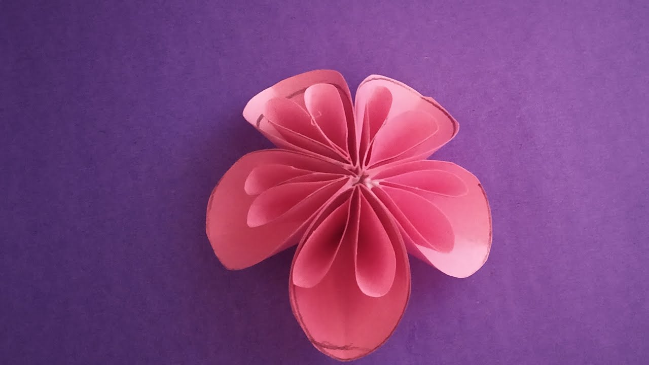 Make A Beautiful Origami Flower || Paper Art || Craft XYZ - YouTube