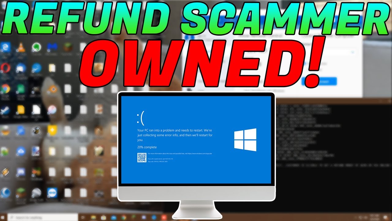 DELETING A REFUND SCAMMERS FILES! SCAMMER OWNED! - YouTube
