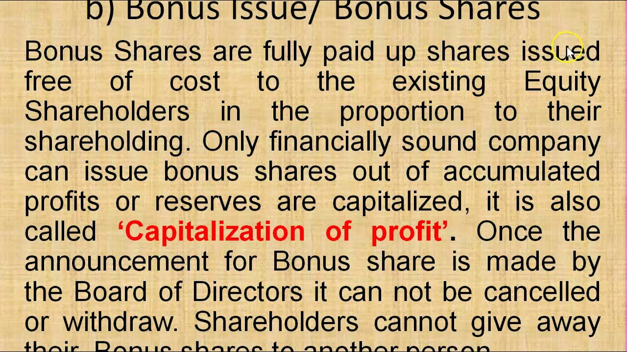 Methods of Issue of Shares Part B - YouTube