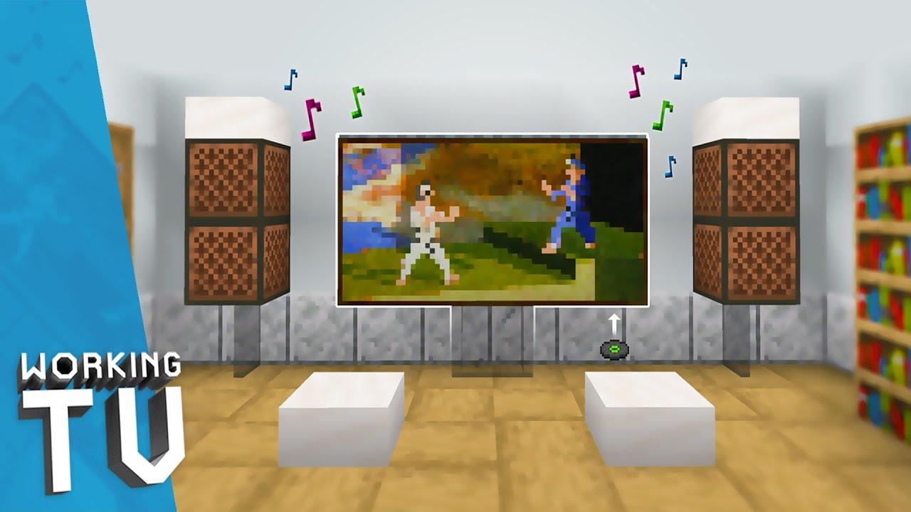 Cara Membuat Working TV - Minecraft Indonesia 1.15 - YouTube