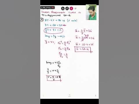 Linear Regression class 12 isc M L Aggarwal || Exercise 2 || sum 12-16 || lesson 4 || Solution ...