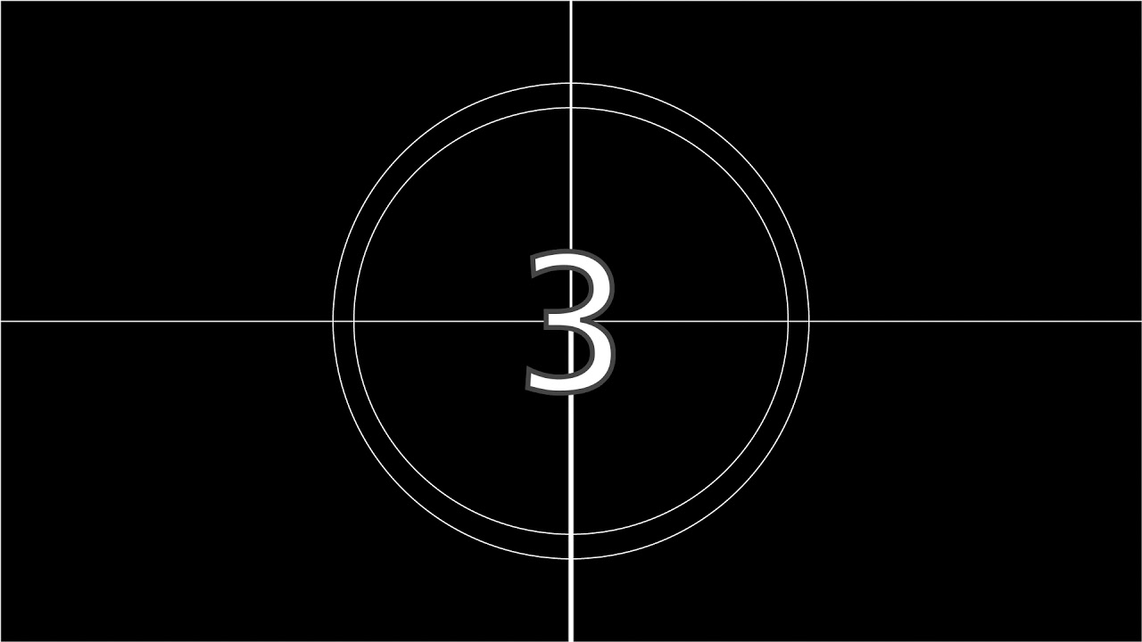 Transition Countdown Timer 5 Seconds (5 to 1) Classic, no 0 frame - YouTube