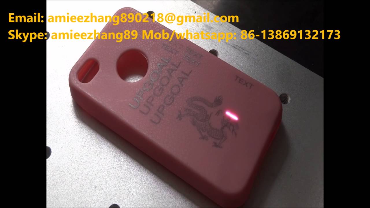 Soft Rubber Mobile Back Cover Ultraviolet Laser Marking Machine - YouTube
