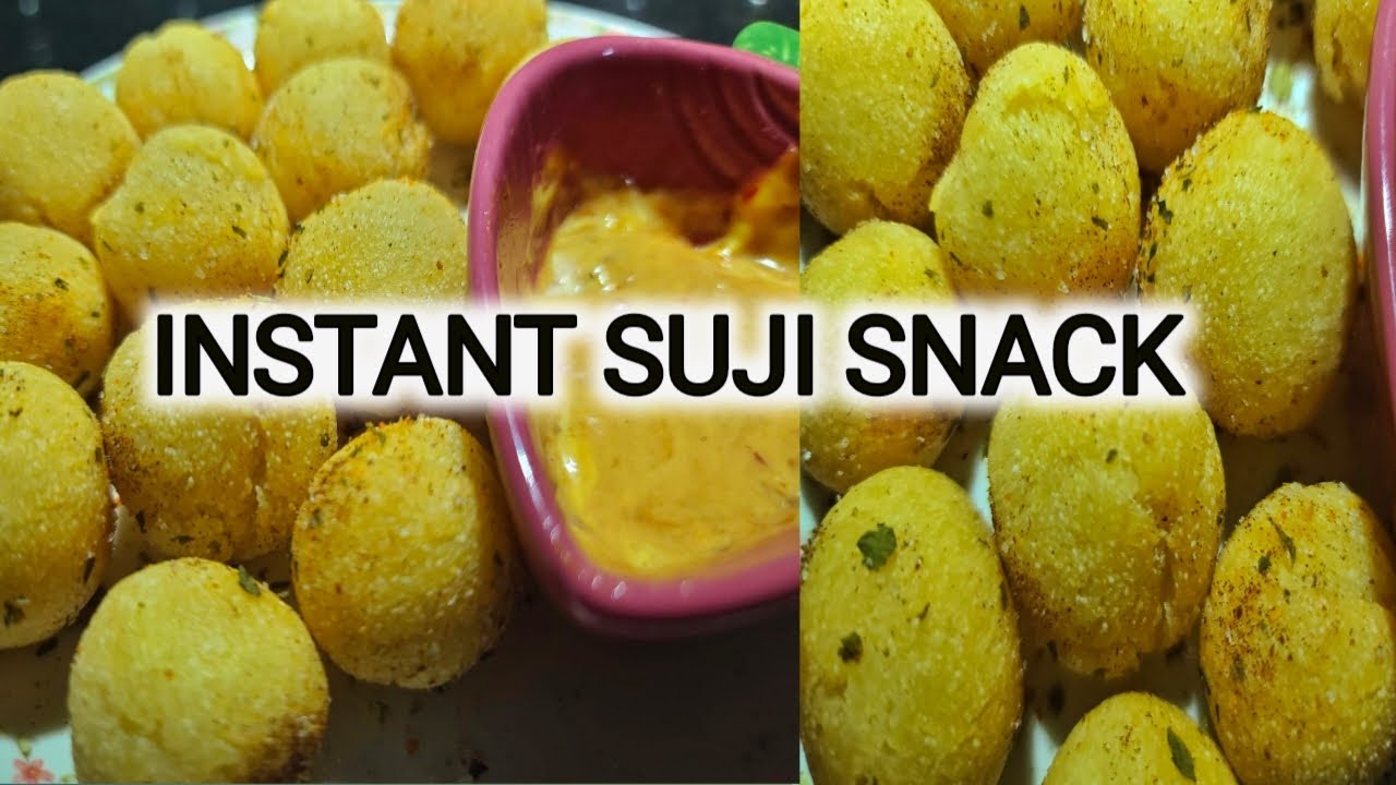 Instant Suji Snack | Tea time Semolina Snack Recipe | Easy Snacks ...