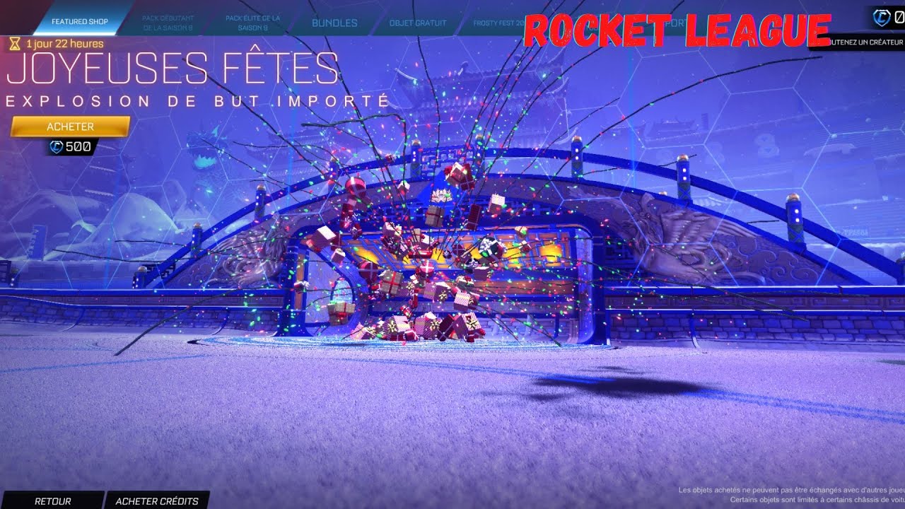 *NEW* JOYEUSES FÊTES AUTO BOUTIQUE 23 DECEMBRE 2022 ROCKET LEAGUE ITEM ...