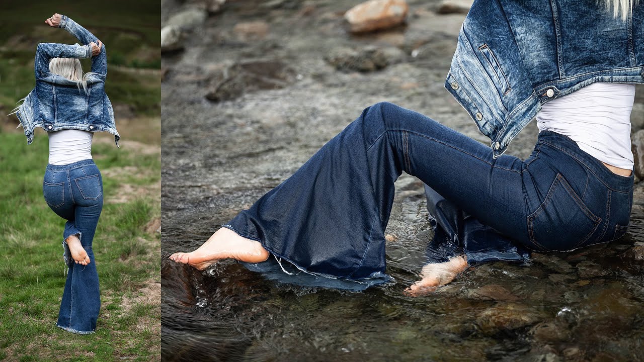 Free People - Just Float On Flare Super Flared Jeans - YouTube