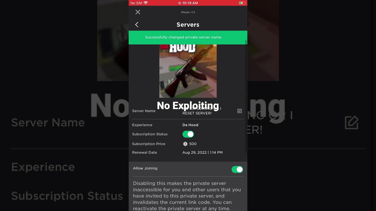 (UPDATED NEW) Free Da Hood Private Server 2022 (Working) Link in the ...