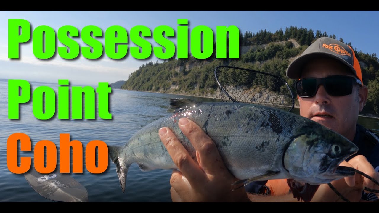 Kayak Fishing Possession Point for Coho Salmon + Starter info - YouTube