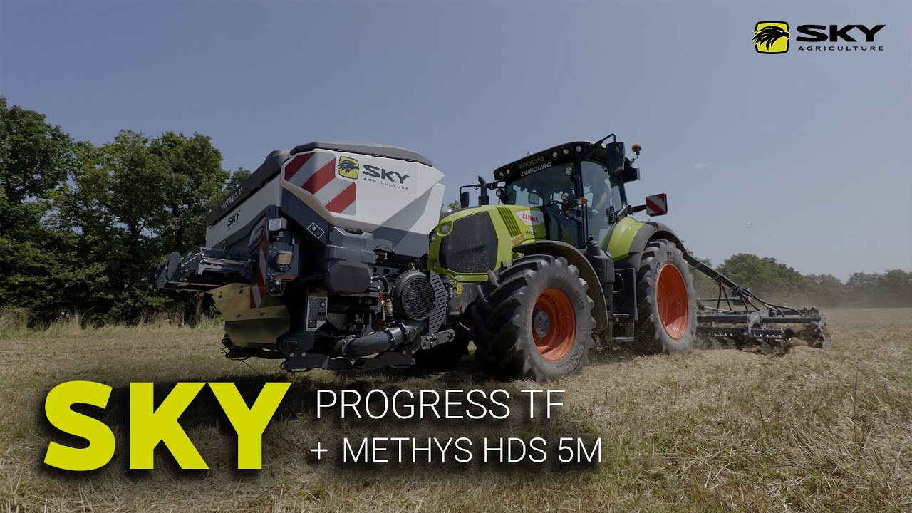 SKY Agriculture - Trémie frontale Progress TF + Methys HDS 5M - YouTube