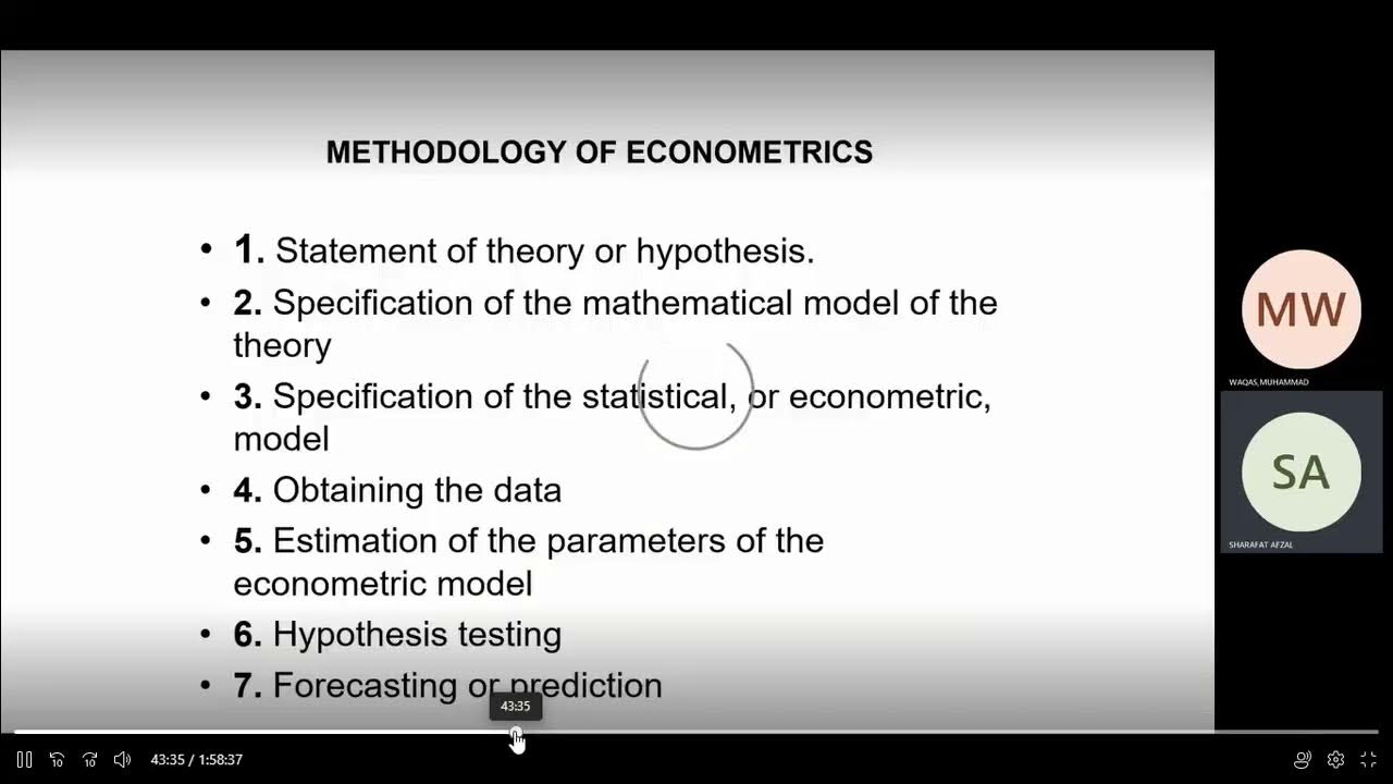 Introduction to Econometric Lecture #1 - YouTube