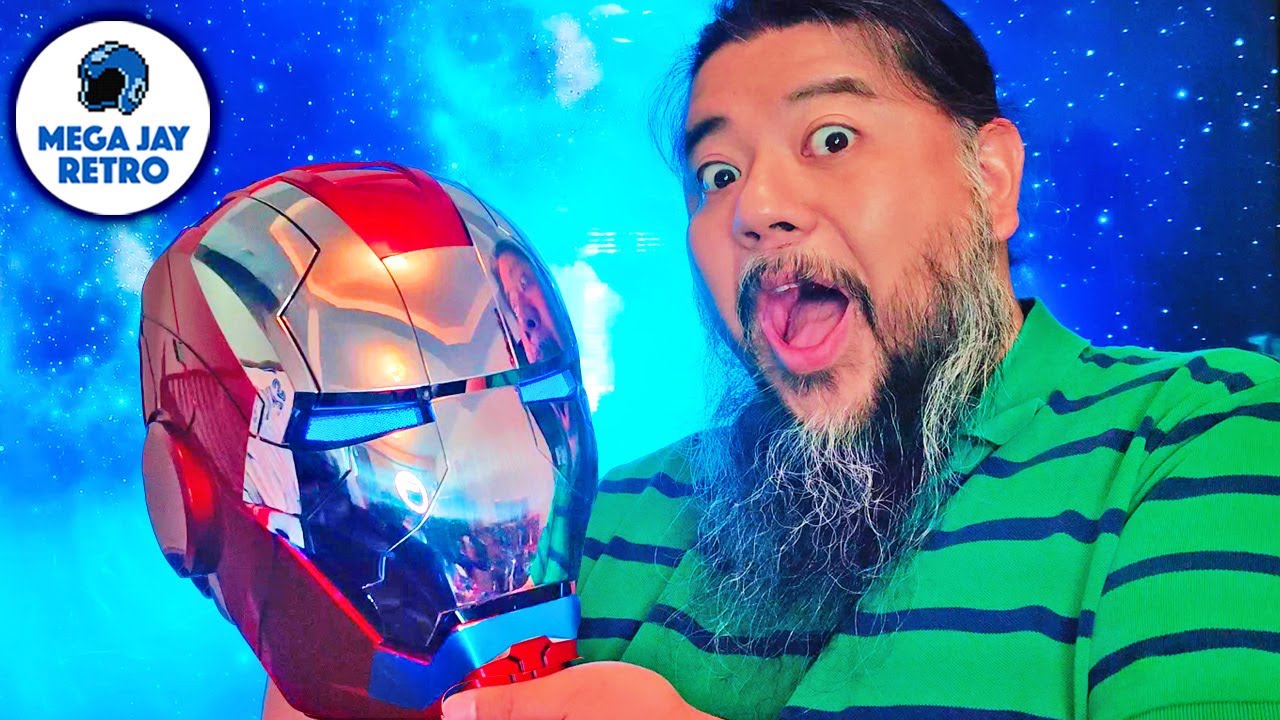 The Real Iron Man 2 MK5 Transforming Helmet - Mega Jay Retro - YouTube