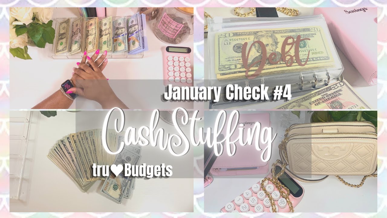 January 2023 | Check # 4 | Cash Stuffing | #sinkingfunds - YouTube