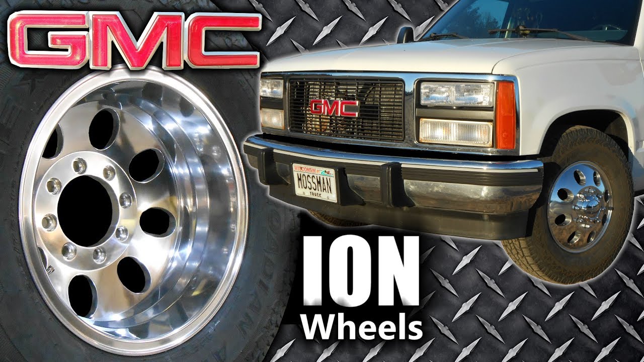91 GMC Dually Aluminum Rims 16x6 ION 167 - YouTube