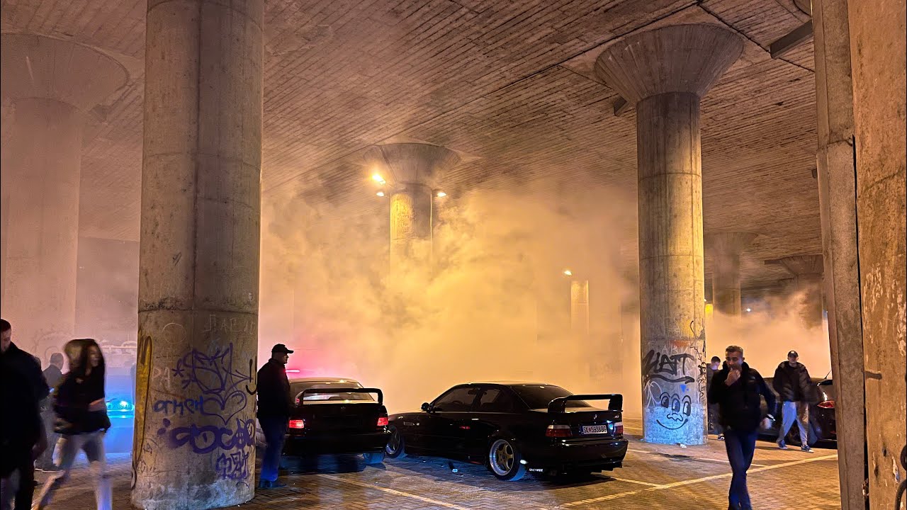 Cair Tuning Team & SNC Crew happy new year car meet skopje - YouTube