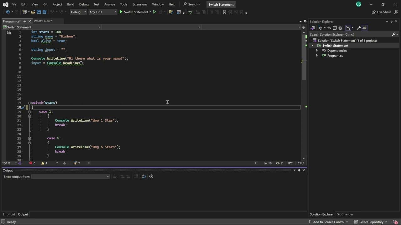 Switch Statement - YouTube