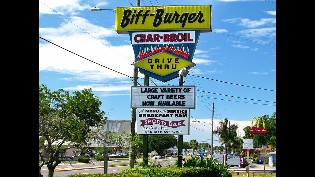 Famous St Pete Biff Burger Sign Sold 400.00 - YouTube