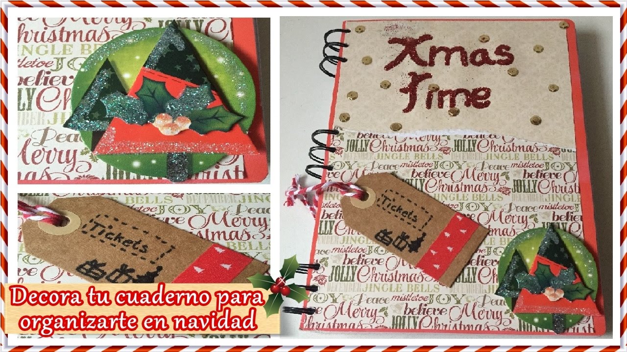 Decora tu cuaderno para organizarte en navidad (Navidad ) | Laila color ...