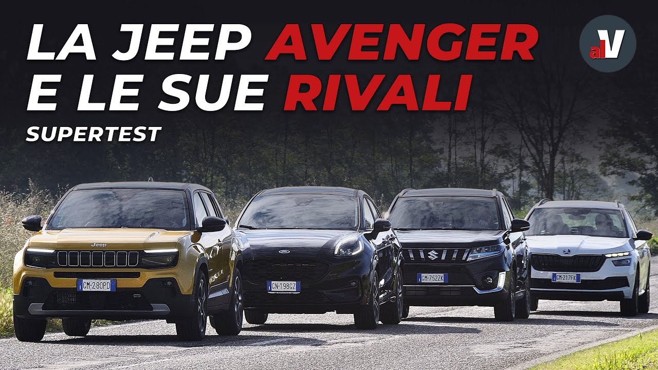 Suv compatte, la sfida: Jeep Avenger vs Ford Puma vs Skoda Kamiq vs ...