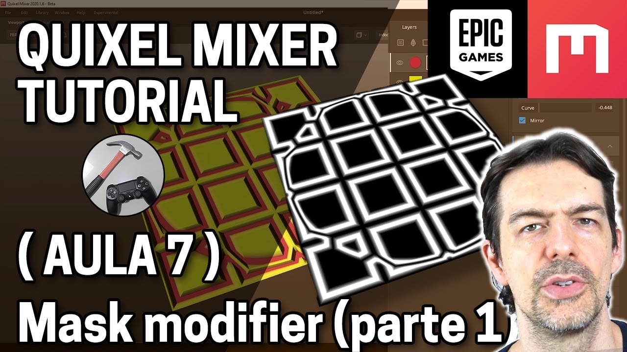 Quixel Mixer Tutorial (Aula 7) [mask modifier parte1] - YouTube
