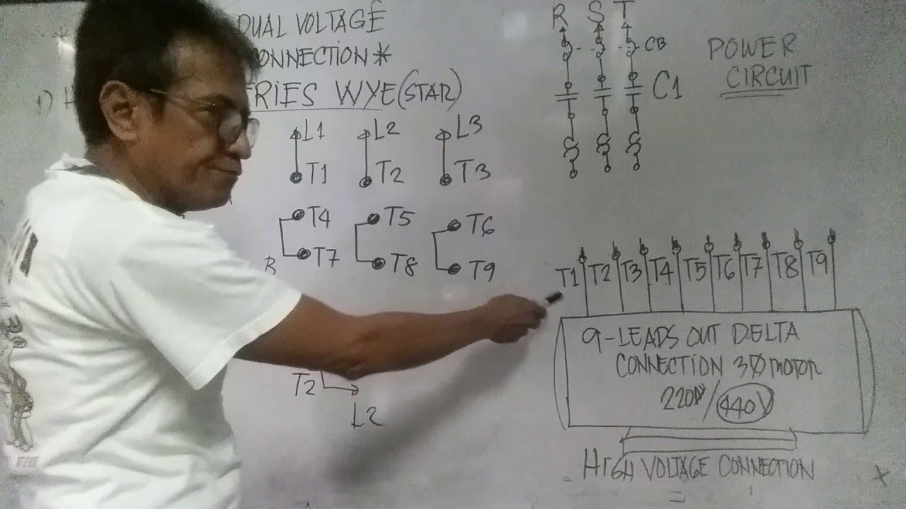 PART-2 HIGH AND LOW VOLTAGE 9-LEADS WYE(STAR)CONNECTION - YouTube