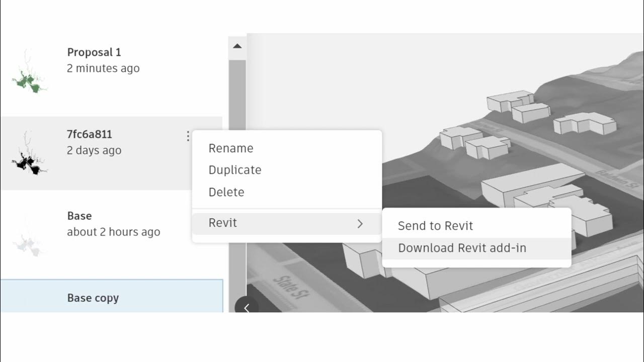Autodesk Forma - How to send a proposal from Forma to Revit - YouTube