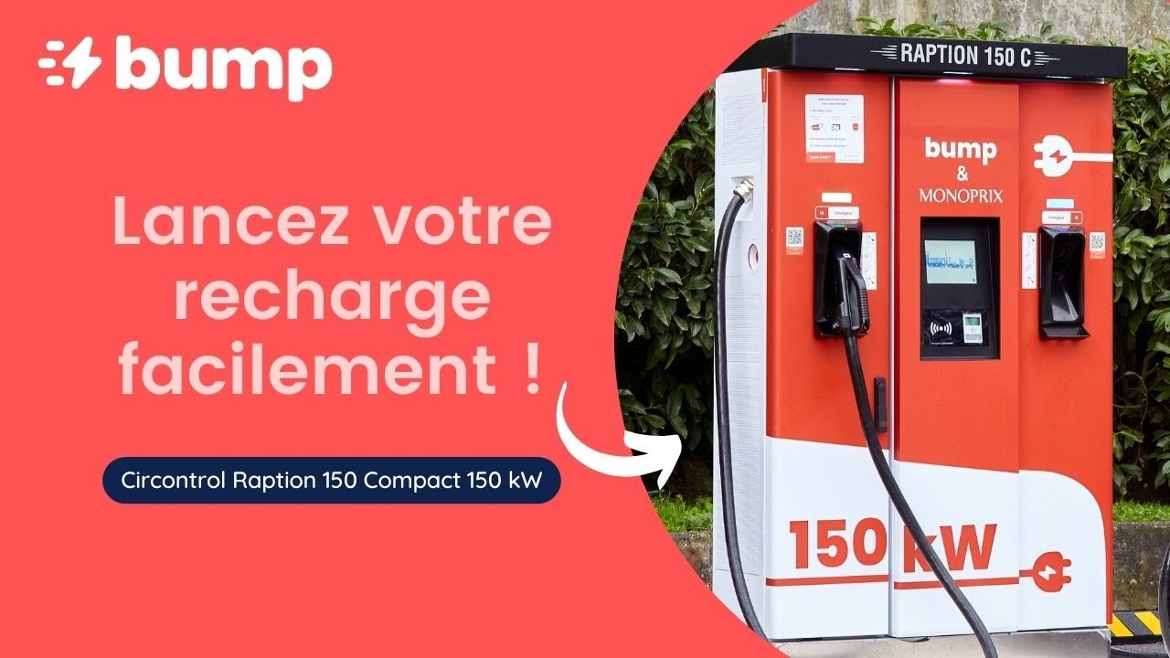 Lancement de la recharge sur borne Circontrol Raption 150 Compact 150 ...