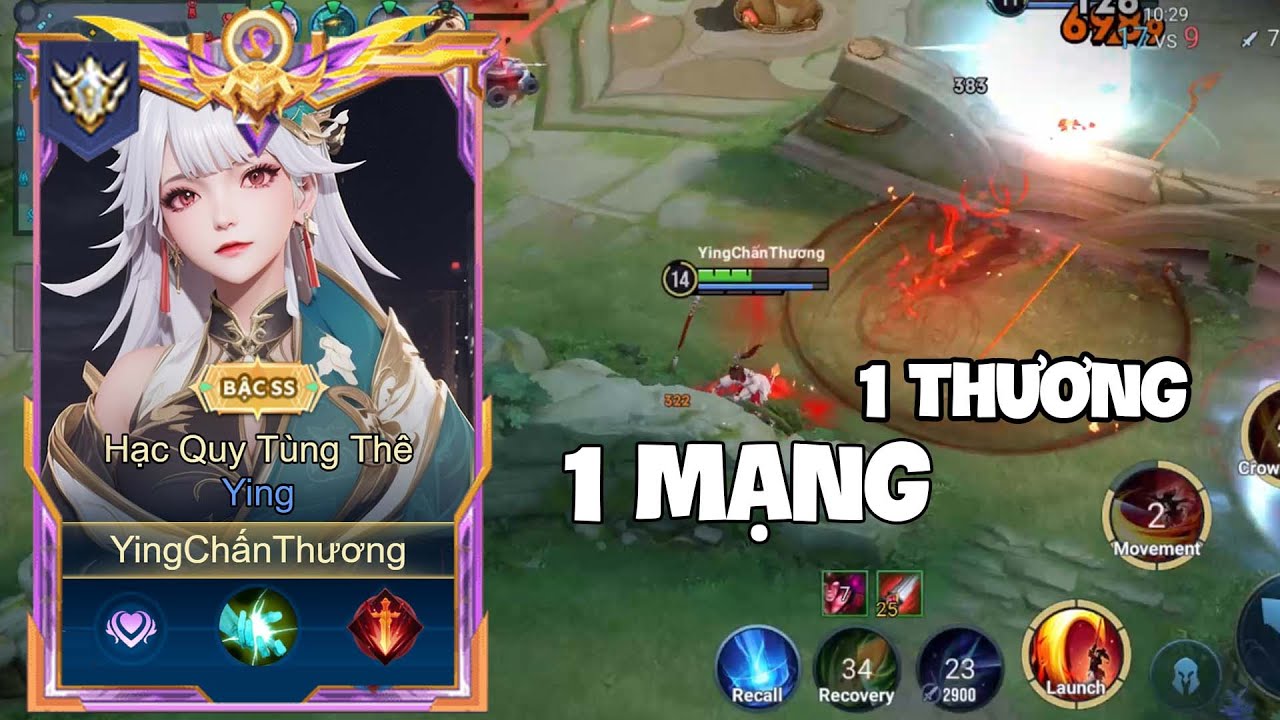 Trận đấu Ying quá bá đạo - Làm nhẹ 15 mạng | Liên Quân Mobile - YouTube