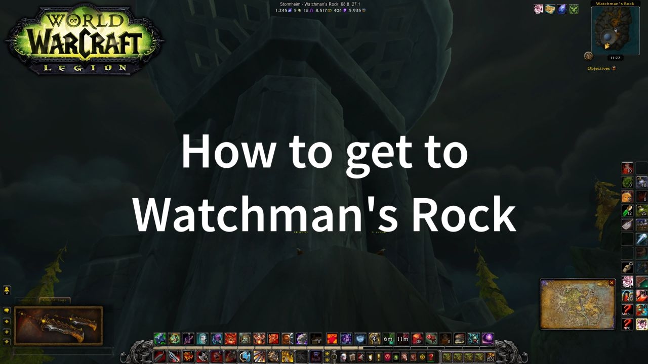 World of Warcraft: How to get to Watchman's Rock - YouTube