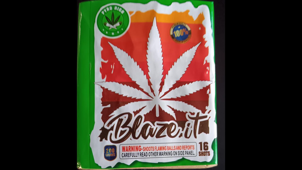 BLAZE IT BY (PYRO HIGH FIREWORKS) 16 SHOT 200 GRAM - YouTube
