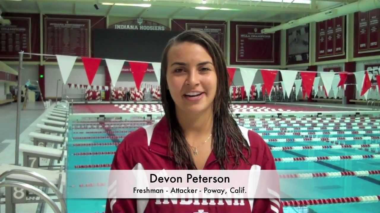 Meet the IU Water Polo Freshmen - Devon Peterson - YouTube