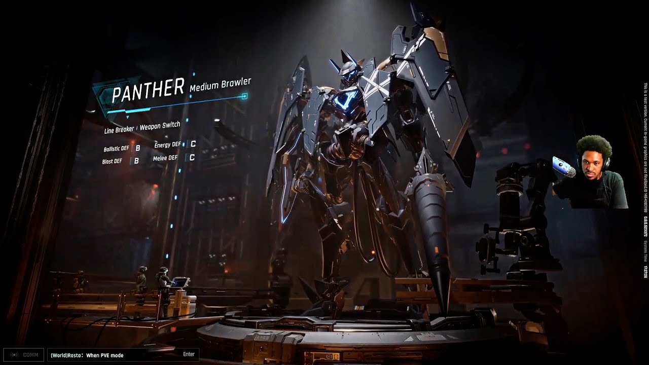 Panther (Medium Brawler) Gameplay! Mecha BREAK! Open Beta Playtest ...