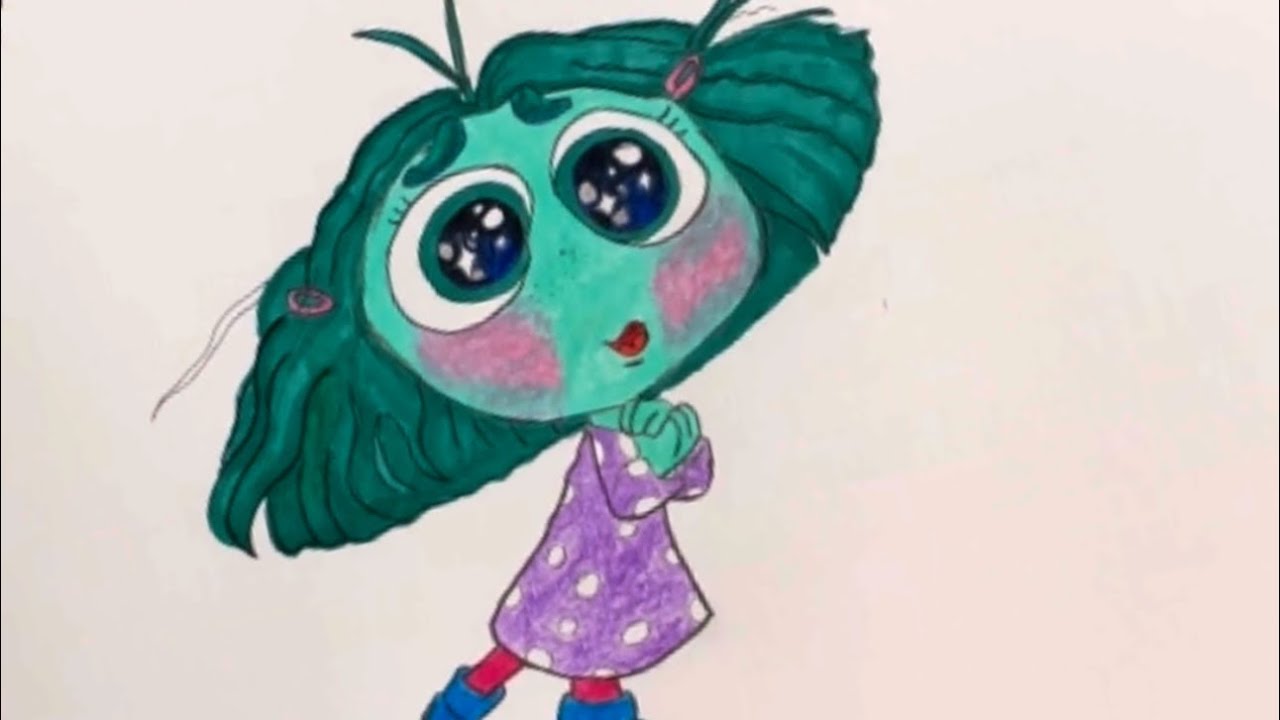 How to draw Envy From inside out2 ||Disney characters drawing tutorial ...