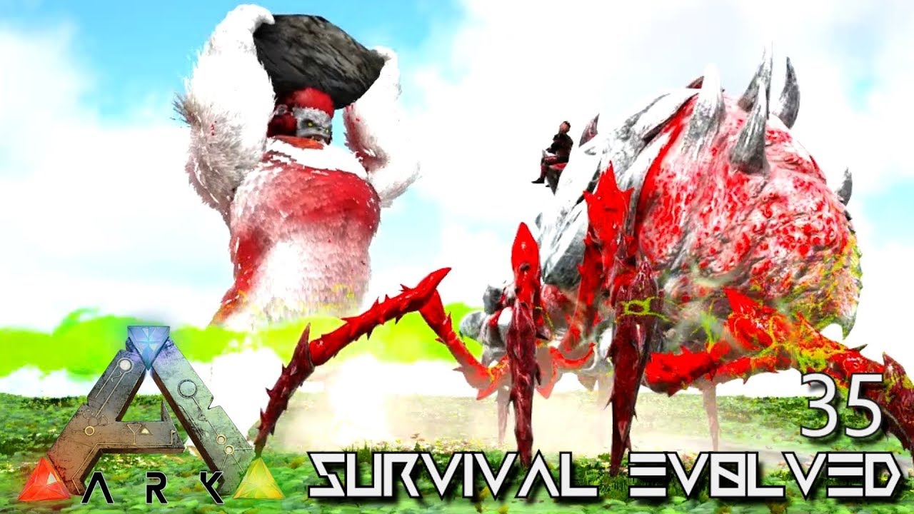 ARK: SURVIVAL EVOLVED - ALPHA BROODMOTHER & ALPHA MEGAPITHECUS E35 ...