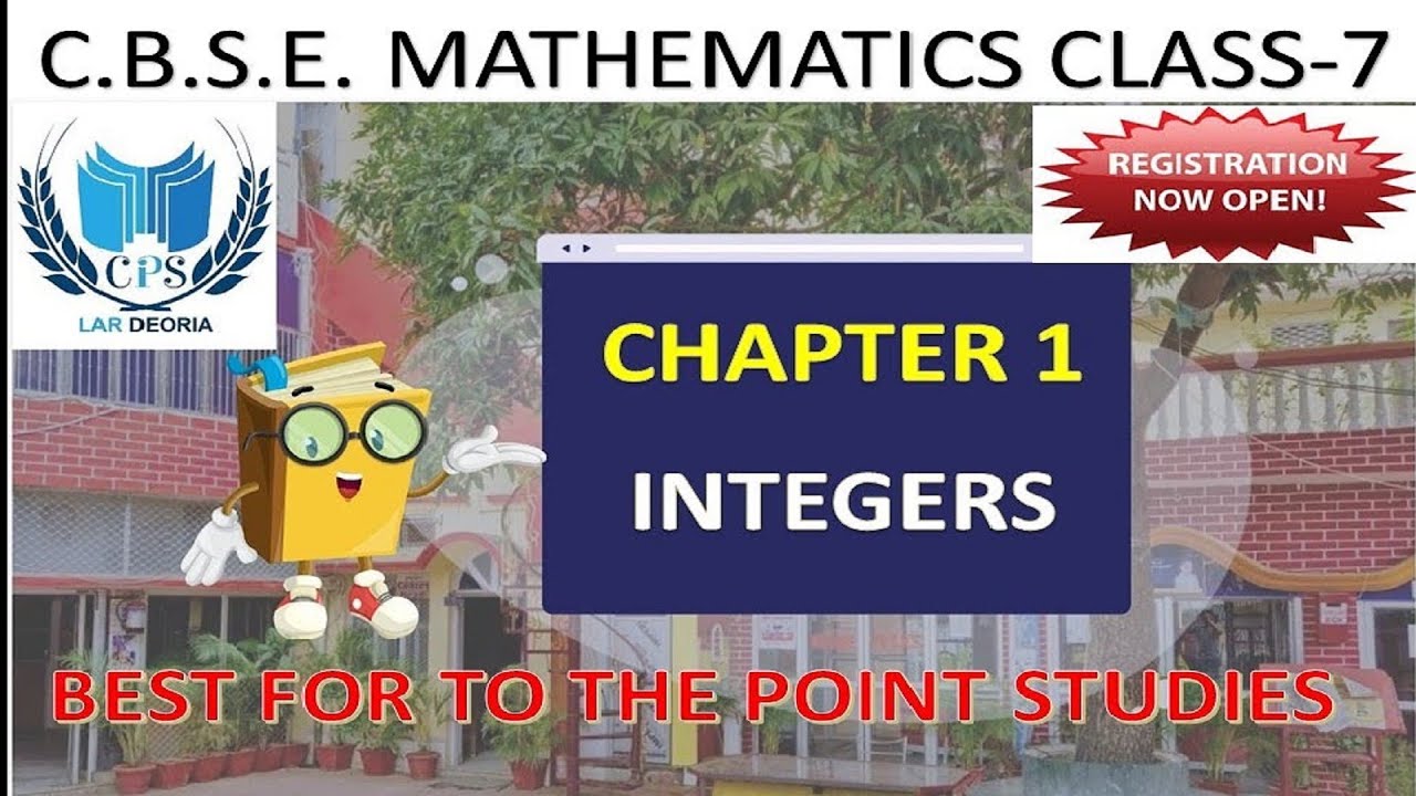 INTEGERS (PART-1) | CLASS 7 | CHAPTER 1 | MATHS | ONLINE BOOK STUDY ...