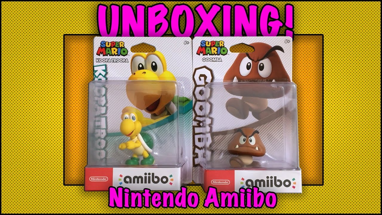 UNBOXING! Nintendo Amiibo Toy Review! - Goomba and Koopa Troopa - YouTube